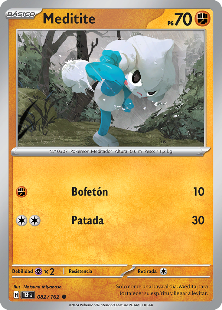 Meditite (Fuerzas Temporales TCG) - WikiDex, la enciclopedia Pokémon