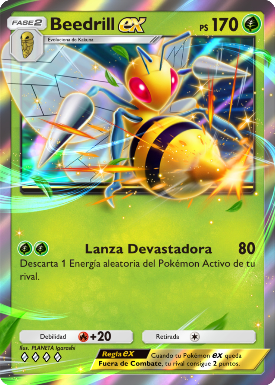 Beedrill ex (Festival Brillante TCG Pocket) - WikiDex, la enciclopedia ...