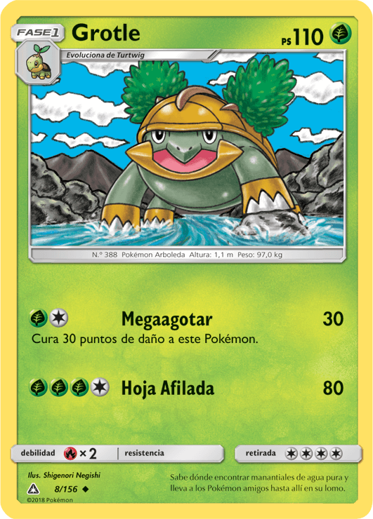 Grotle (Ultraprisma TCG) - WikiDex, la enciclopedia Pokémon