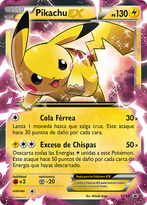 Pikachu-EX (XY Promo 84 TCG) - WikiDex, la enciclopedia Pokémon