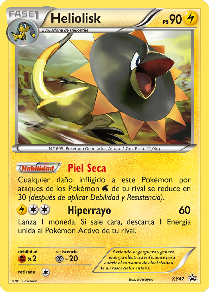Heliolisk (XY Promo 47 TCG) - WikiDex, la enciclopedia Pokémon