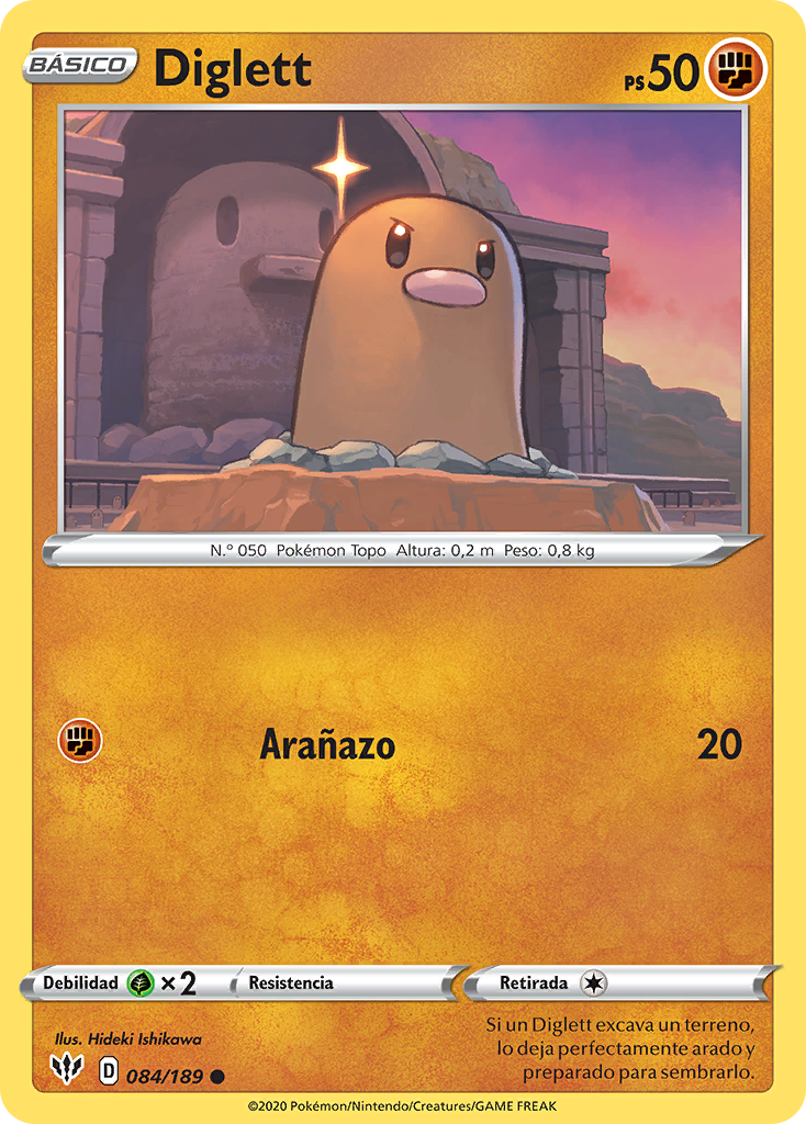 Diglett (Oscuridad Incandescente TCG) - WikiDex, la enciclopedia Pokémon