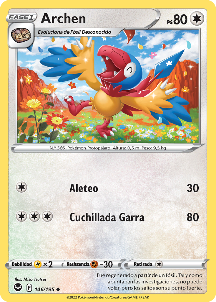 Archen (Tempestad Plateada TCG) - WikiDex, la enciclopedia Pokémon
