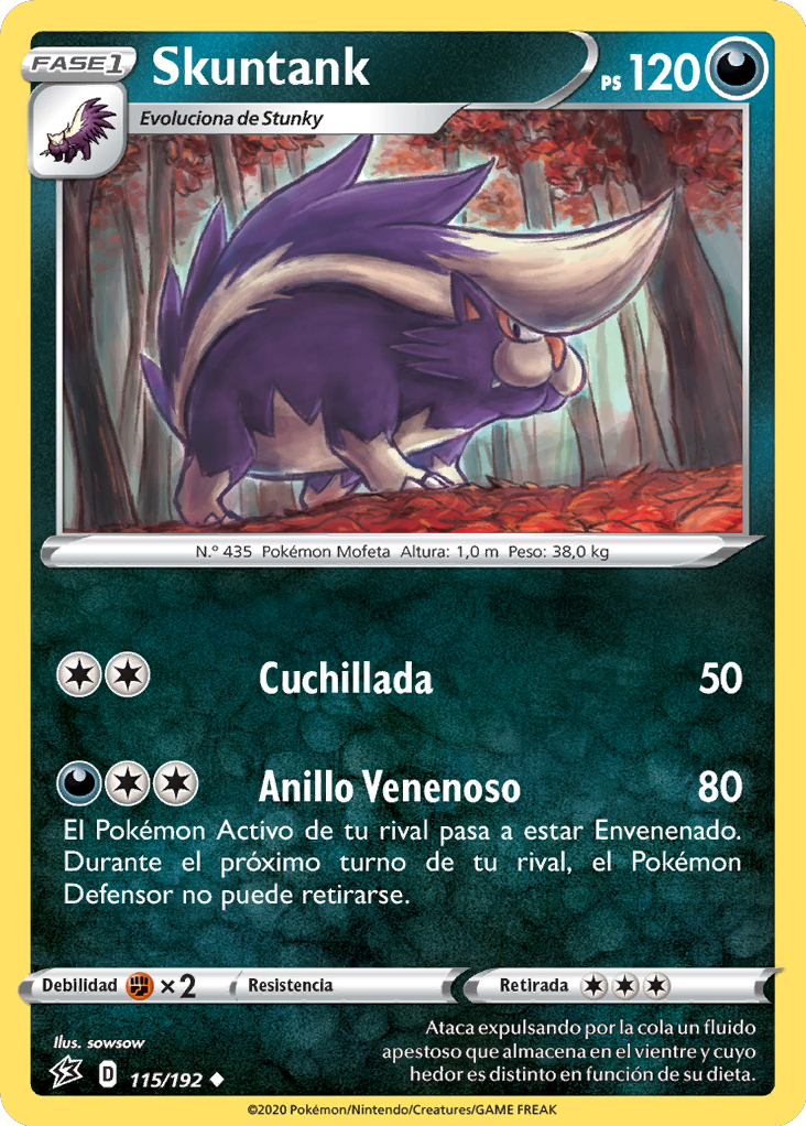 Skuntank (Choque Rebelde TCG) - WikiDex, la enciclopedia Pokémon