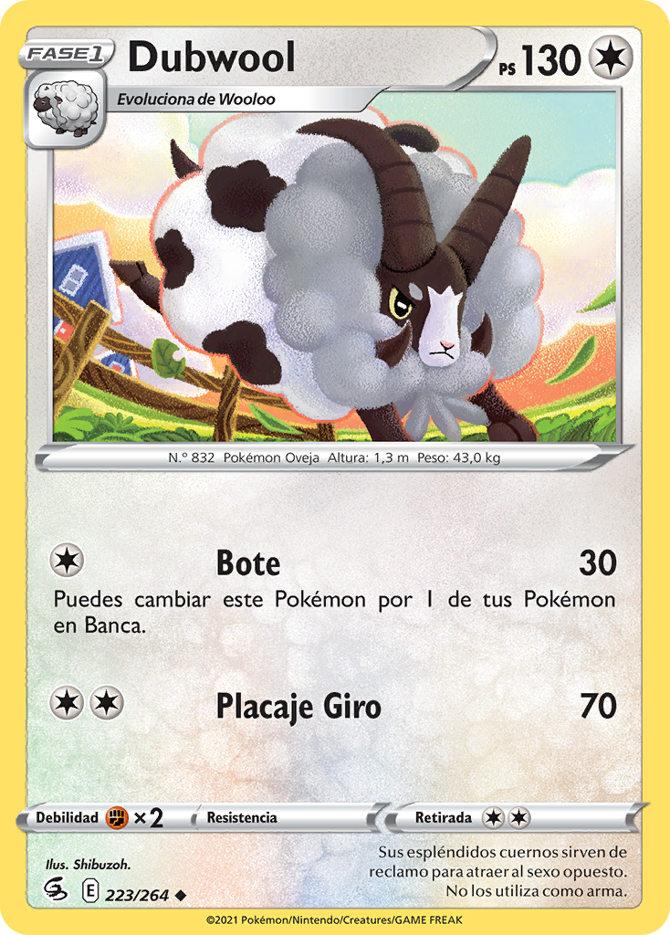 Dubwool (Golpe Fusión TCG) - WikiDex, la enciclopedia Pokémon