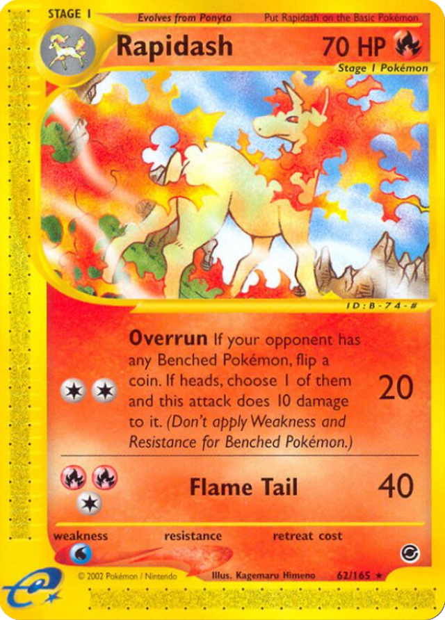 Rapidash (Expedition Base Set TCG) - WikiDex, la enciclopedia Pokémon