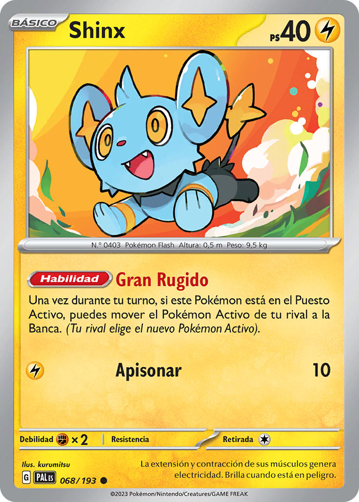 Shinx (Evoluciones en Paldea 68 TCG) - WikiDex, la enciclopedia Pokémon
