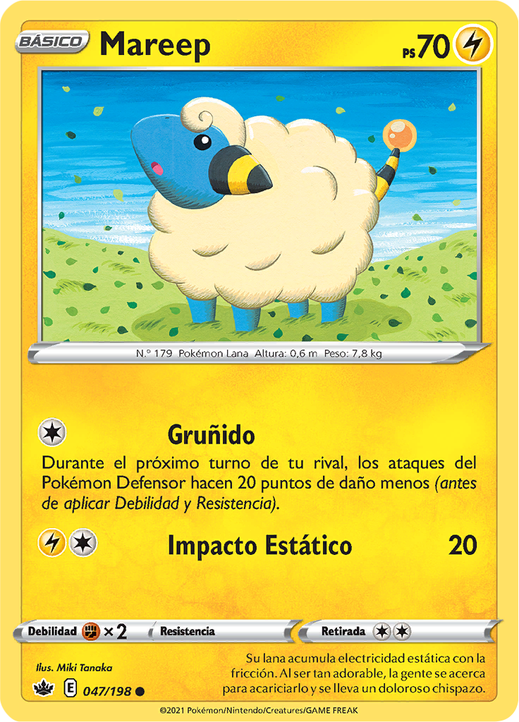 Mareep (Reinado Escalofriante TCG) - WikiDex, la enciclopedia Pokémon