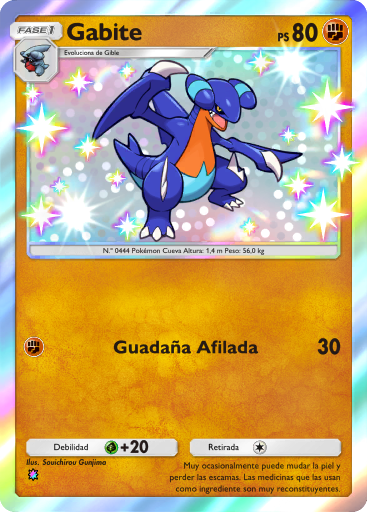 Gabite (Luz Triunfal TCG Pocket) - WikiDex, la enciclopedia Pokémon