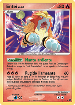 Entei (Maravillas Secretas TCG) - WikiDex, la enciclopedia Pokémon