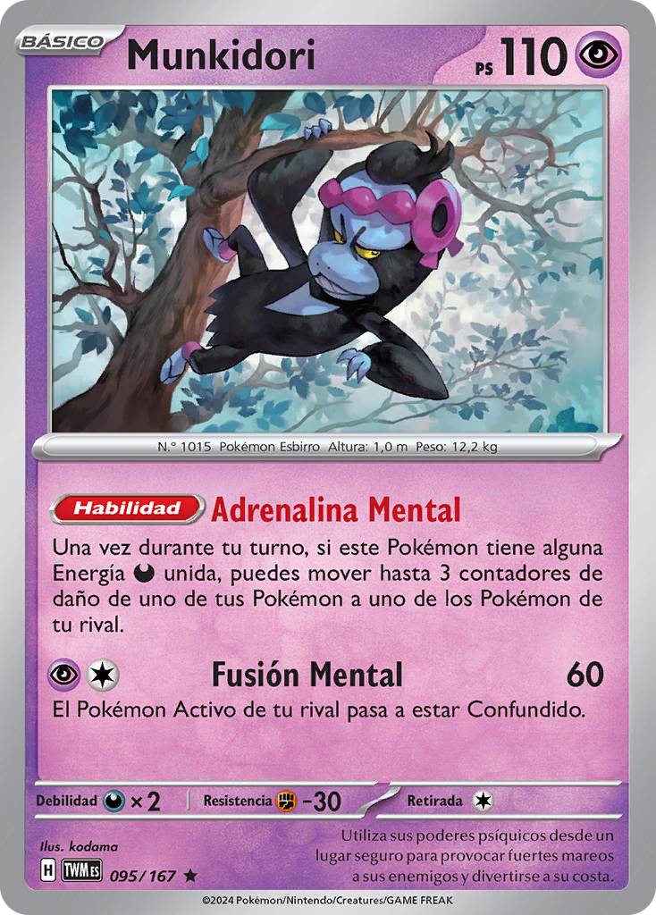 Munkidori (Mascarada Crepuscular TCG) - WikiDex, la enciclopedia Pokémon