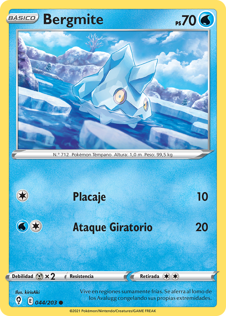 Bergmite (Cielos Evolutivos TCG) - WikiDex, la enciclopedia Pokémon