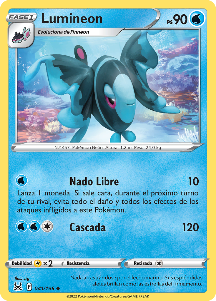 Lumineon (Origen Perdido TCG) - WikiDex, la enciclopedia Pokémon
