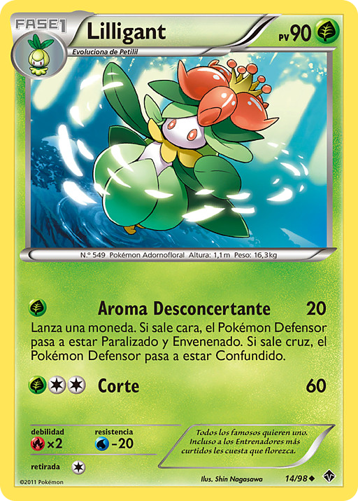 Lilligant (Fuerzas Emergentes TCG) - WikiDex, la enciclopedia Pokémon