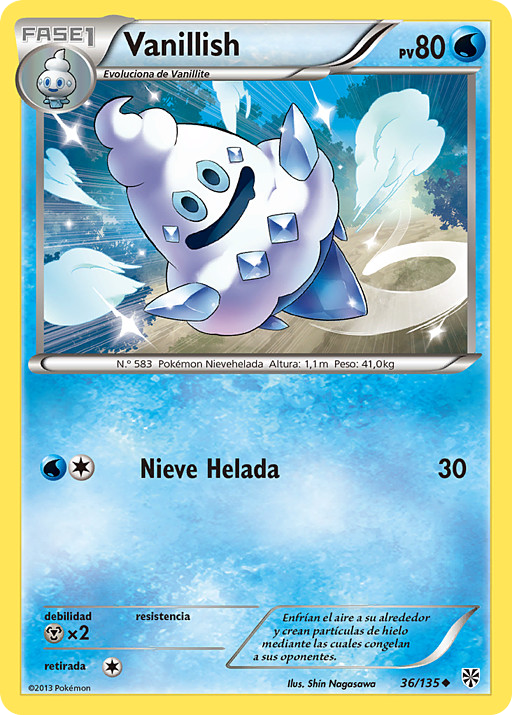Vanillish (Tormenta Plasma TCG) - WikiDex, la enciclopedia Pokémon