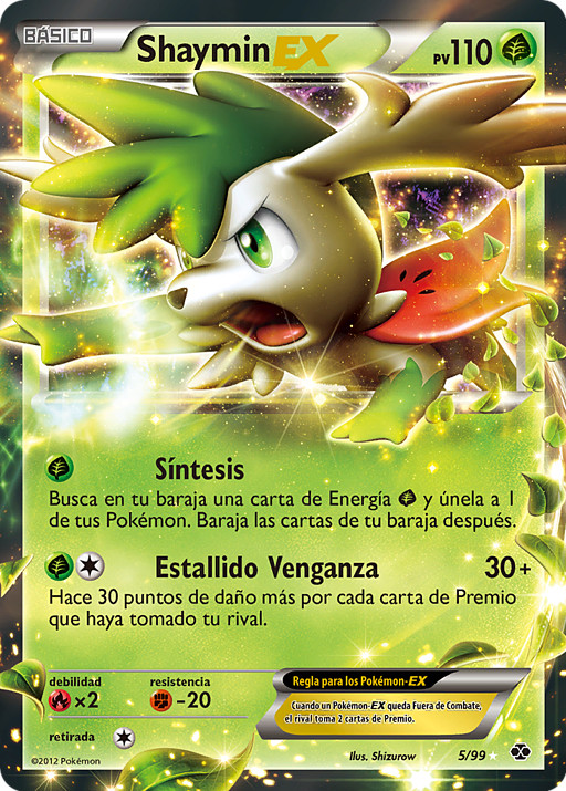 Shaymin-EX (Próximos Destinos TCG) - WikiDex, la enciclopedia Pokémon
