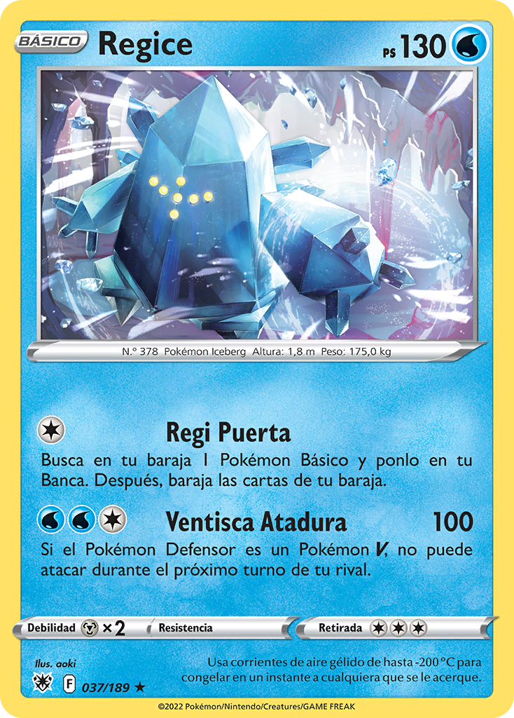 Regice (Resplandor Astral TCG) - WikiDex, la enciclopedia Pokémon