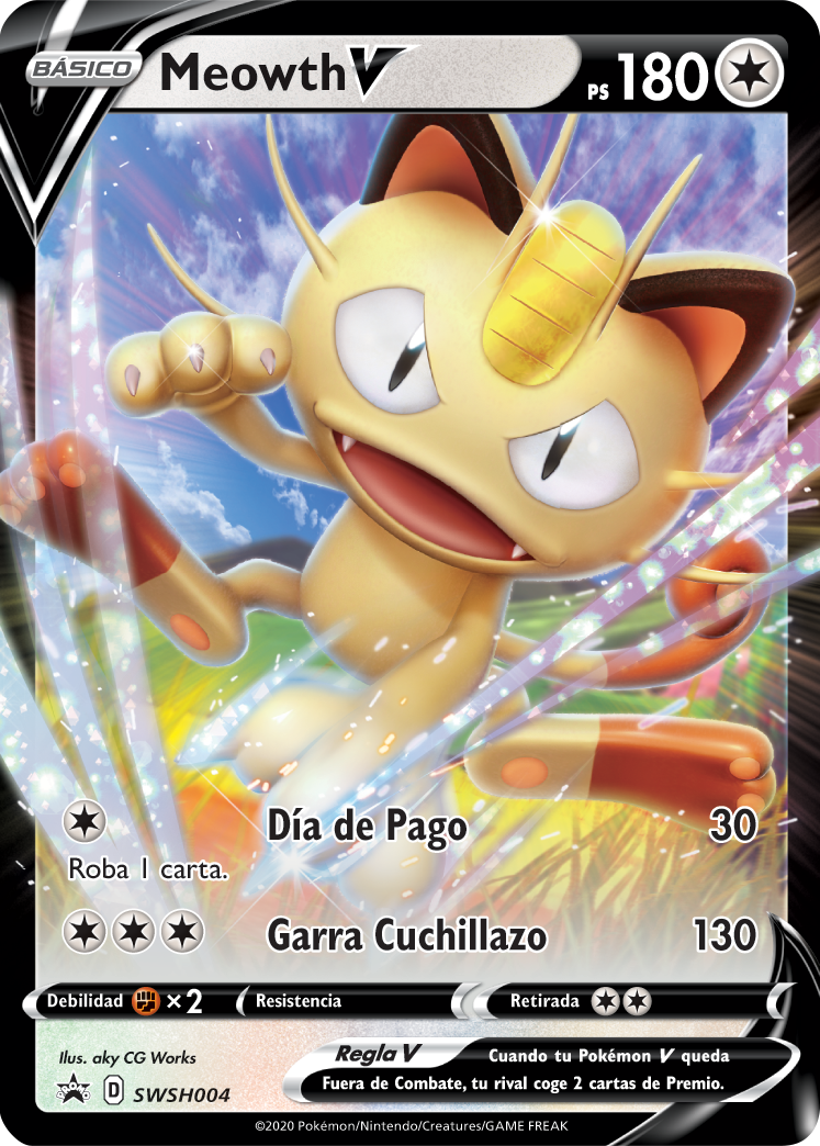 Meowth V SWSH Promo 4 TCG WikiDex La Enciclopedia Pok mon
