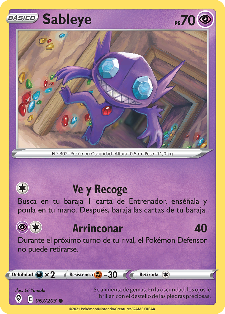Sableye (Cielos Evolutivos TCG) - WikiDex, la enciclopedia Pokémon