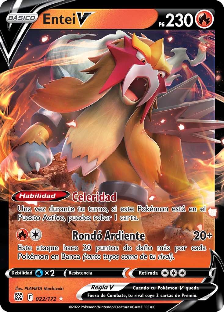 Entei V (Astros Brillantes TCG) - WikiDex, la enciclopedia Pokémon