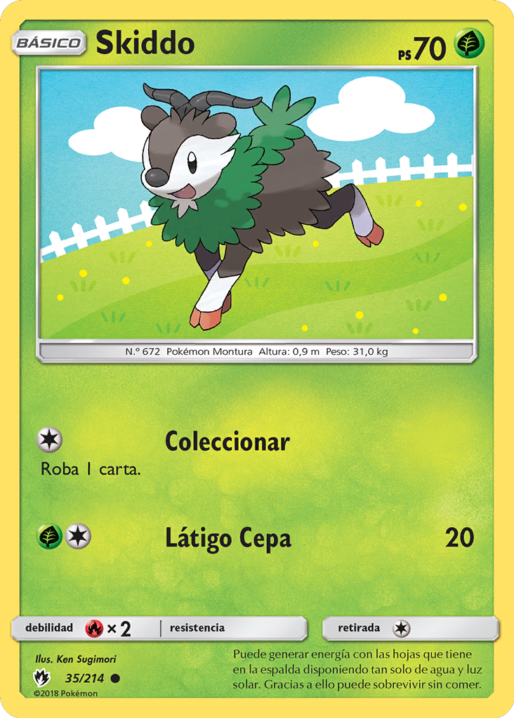 Skiddo (Truenos Perdidos TCG) - WikiDex, la enciclopedia Pokémon
