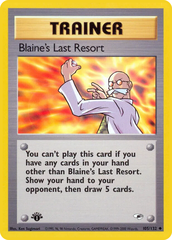 Blaine's Last Resort (TCG) - WikiDex, la enciclopedia Pokémon