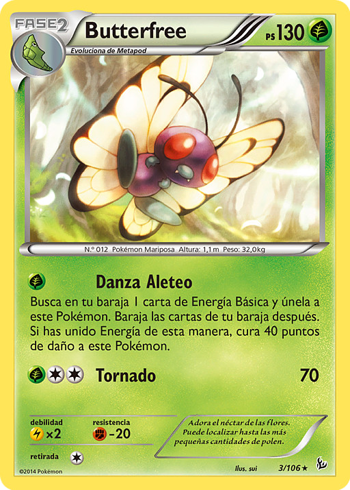 Butterfree (Destellos de Fuego TCG) - WikiDex, la enciclopedia Pokémon
