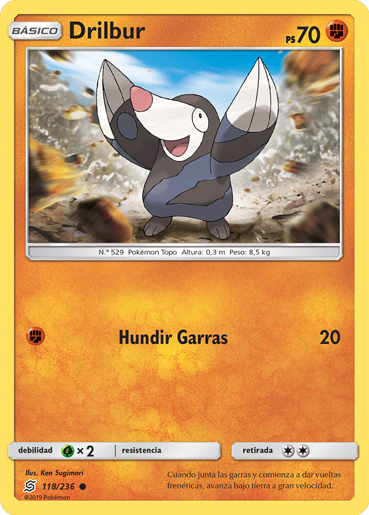 Drilbur (Mentes Unidas TCG) - WikiDex, la enciclopedia Pokémon