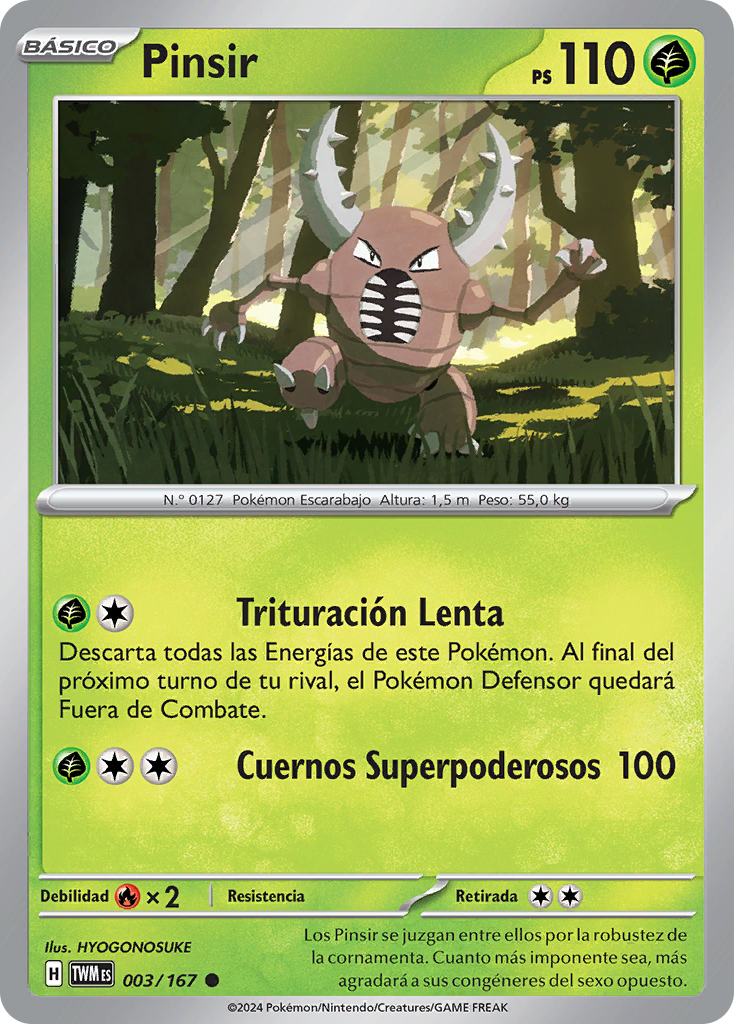 Pinsir (Mascarada Crepuscular TCG) - WikiDex, la enciclopedia Pokémon