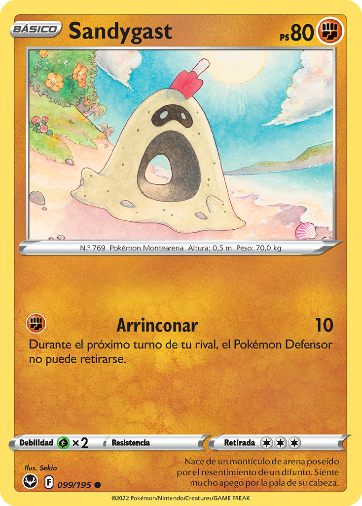 Sandygast (Tempestad Plateada TCG) - WikiDex, la enciclopedia Pokémon