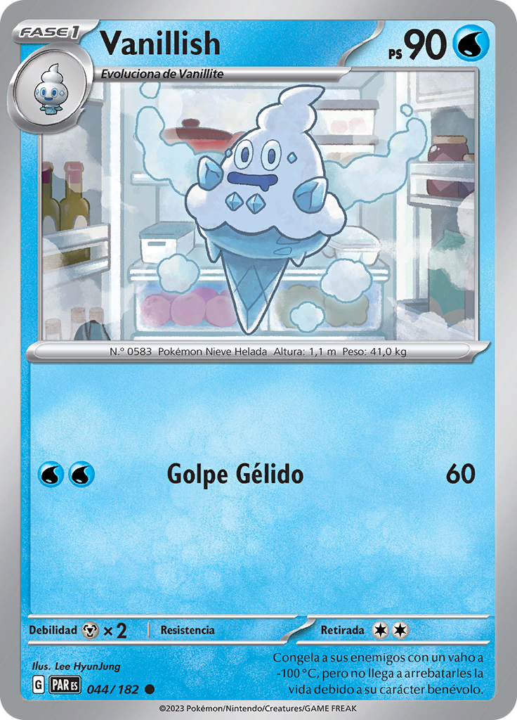 Vanillish (Brecha Paradójica TCG) - WikiDex, la enciclopedia Pokémon