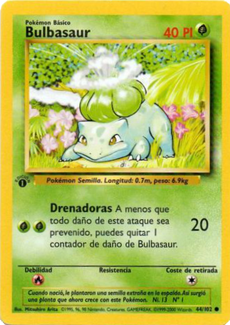 Bulbasaur (Base Set TCG) - WikiDex, la enciclopedia Pokémon