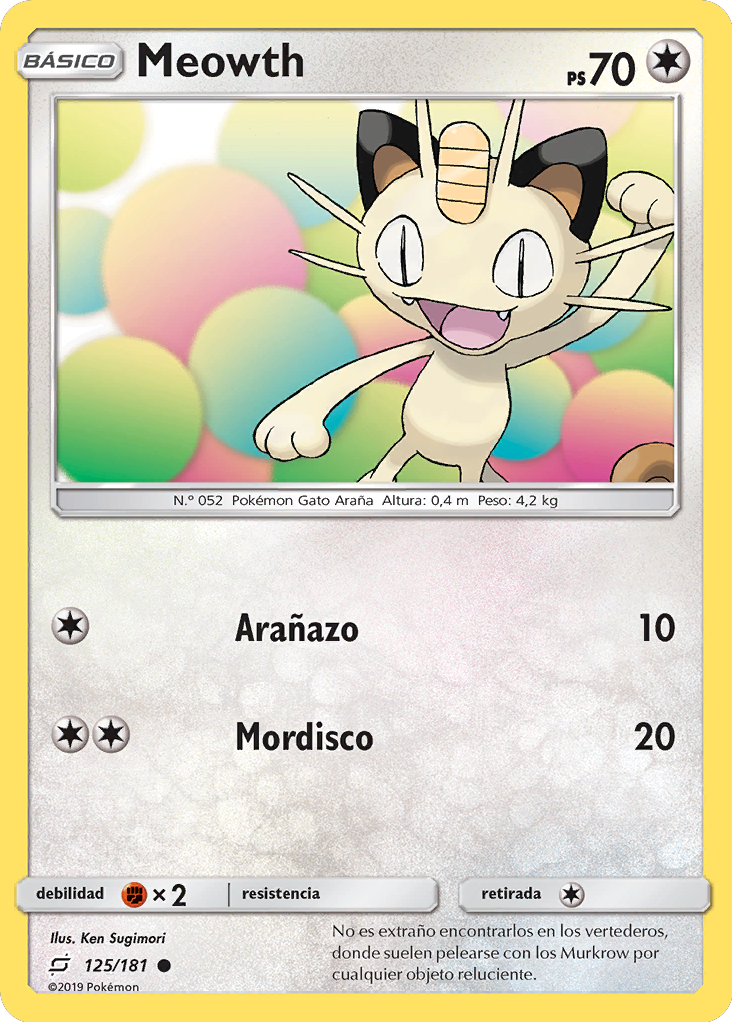 Meowth (Unión de Aliados TCG) - WikiDex, la enciclopedia Pokémon