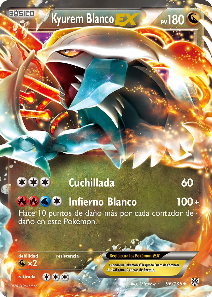 Kyurem Blanco-EX (Tormenta Plasma TCG) - WikiDex, la enciclopedia Pokémon