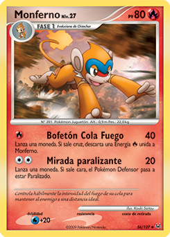 Monferno (Platino TCG) - WikiDex, la enciclopedia Pokémon
