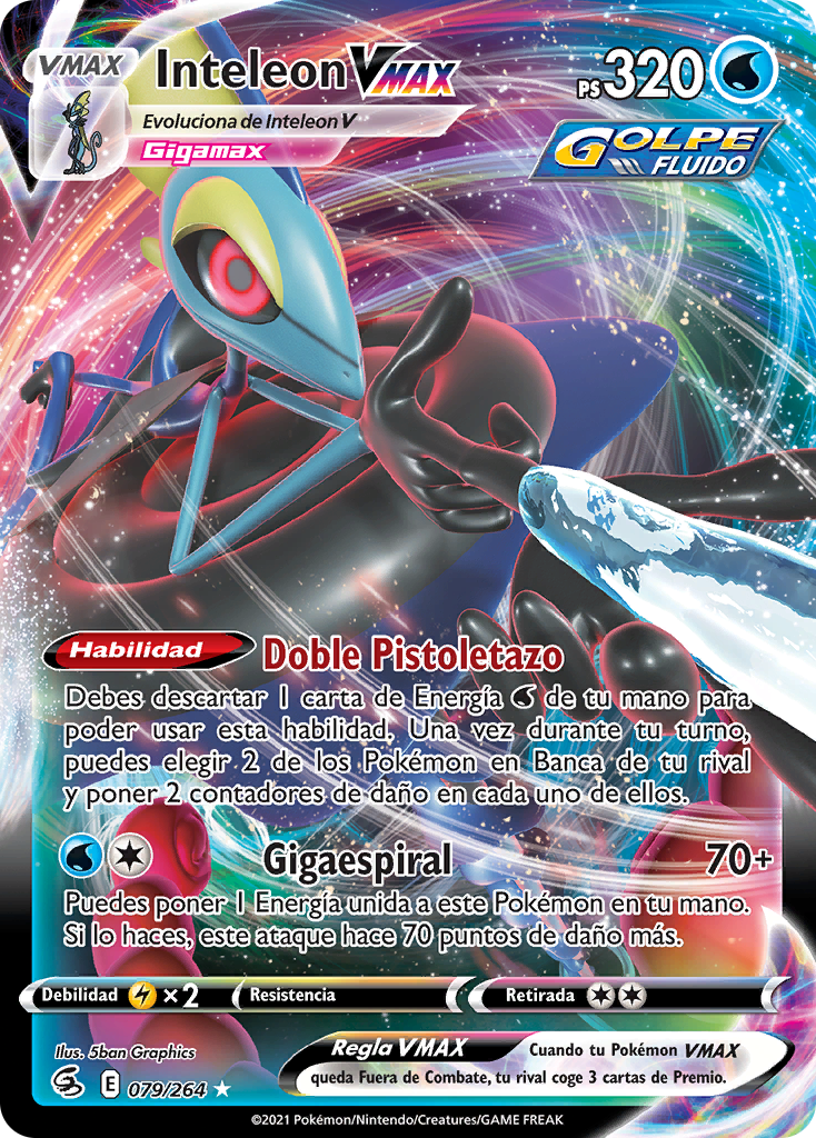 Inteleon VMAX (Golpe Fusión TCG) - WikiDex, la enciclopedia Pokémon