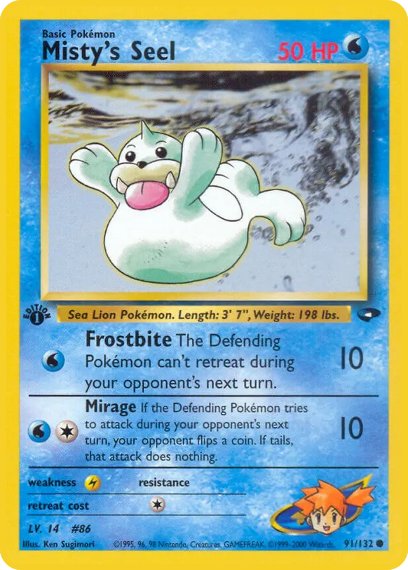 Misty's Seel (Gym Challenge TCG) - WikiDex, la enciclopedia Pokémon