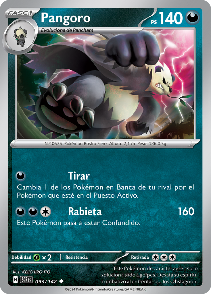 Pangoro (Corona Astral TCG) - WikiDex, la enciclopedia Pokémon