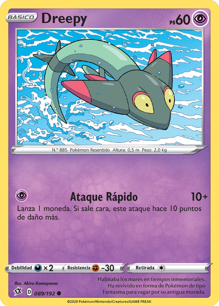 Dreepy (Choque Rebelde TCG) - WikiDex, la enciclopedia Pokémon