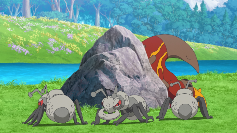 Archivo:EP1321 Durant y Heatmor.png - WikiDex, la enciclopedia Pokémon