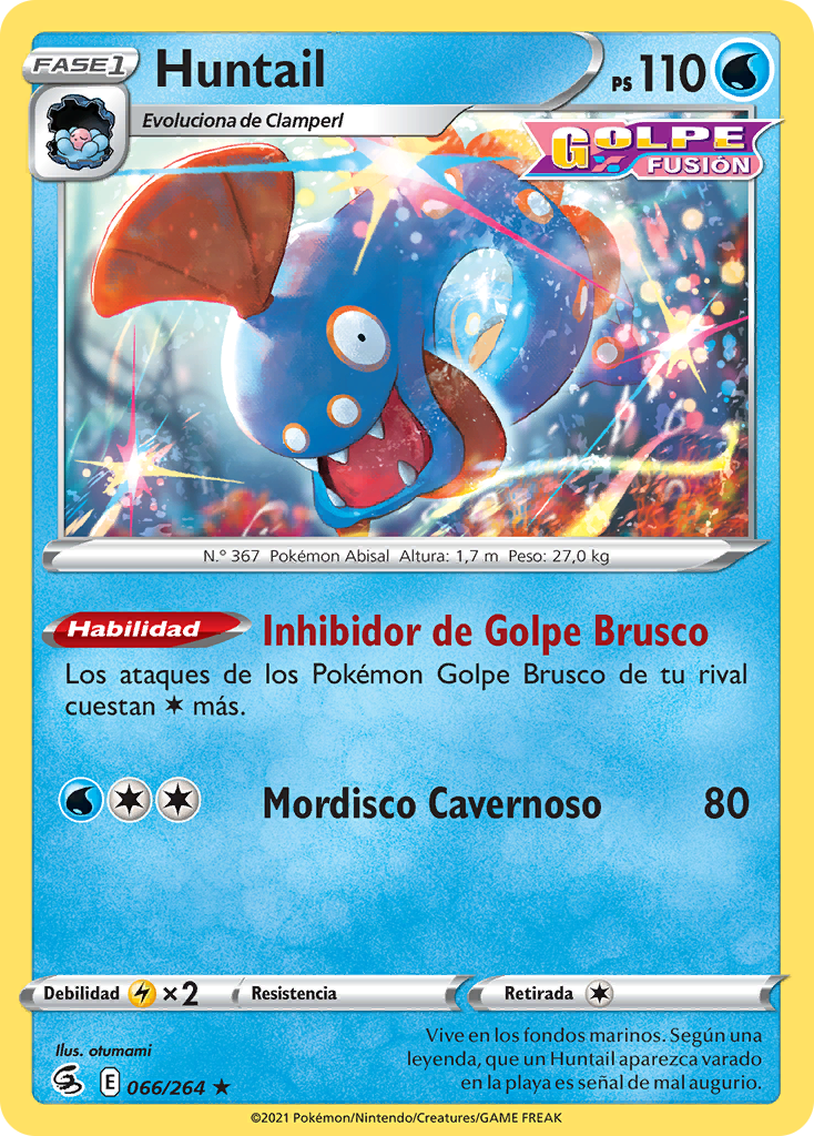Huntail (Golpe Fusión TCG) - WikiDex, la enciclopedia Pokémon