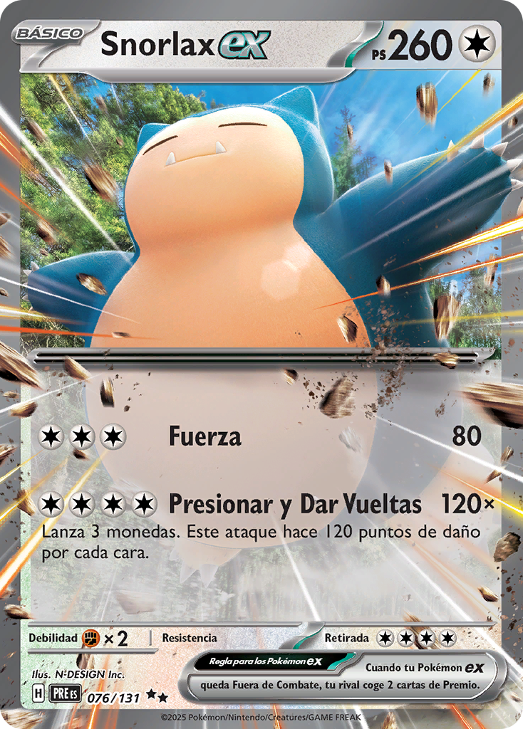 Snorlax ex (Evoluciones Prismáticas TCG) - WikiDex, la enciclopedia Pokémon