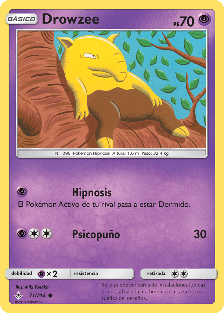 Drowzee (Vínculos Indestructibles TCG) - WikiDex, la enciclopedia Pokémon