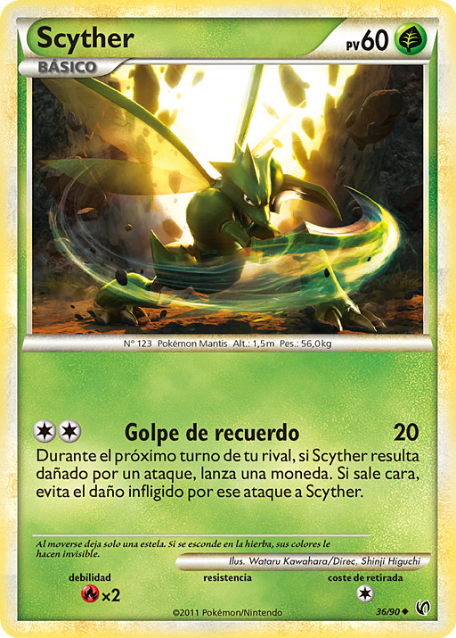 Scyther (Intrépidos 36 TCG) - WikiDex, la enciclopedia Pokémon