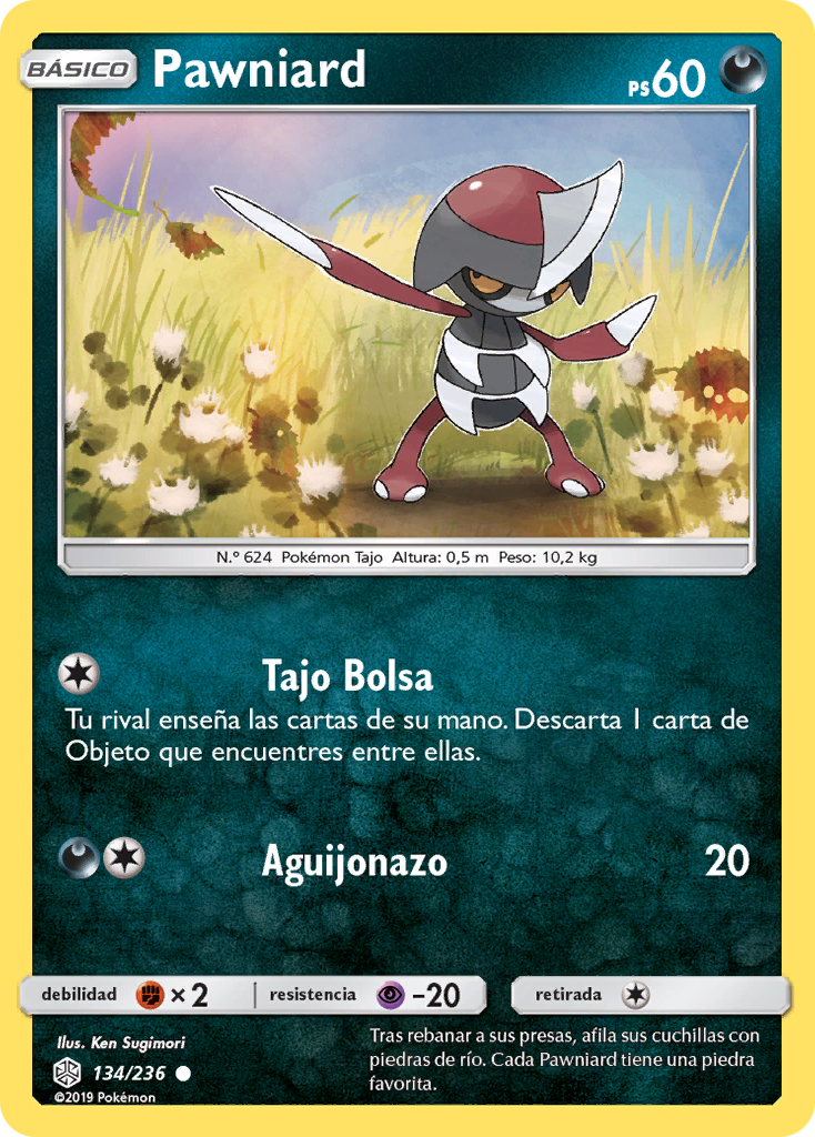 Pawniard (Eclipse Cósmico TCG) - WikiDex, la enciclopedia Pokémon