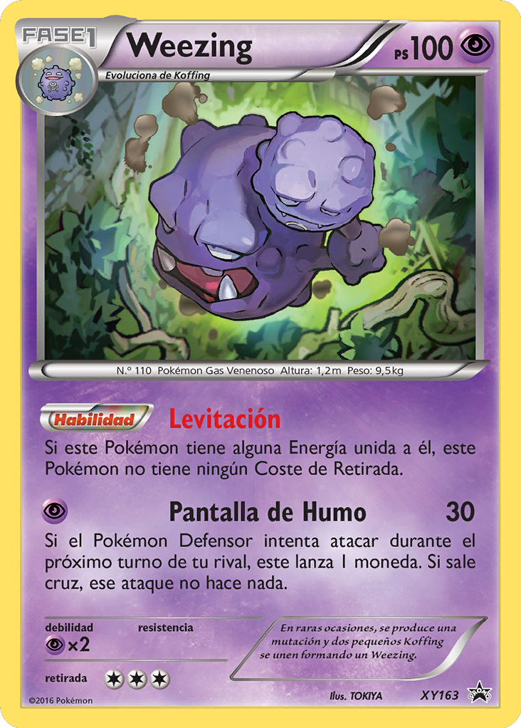 Weezing (XY Promo 163 TCG) - WikiDex, la enciclopedia Pokémon