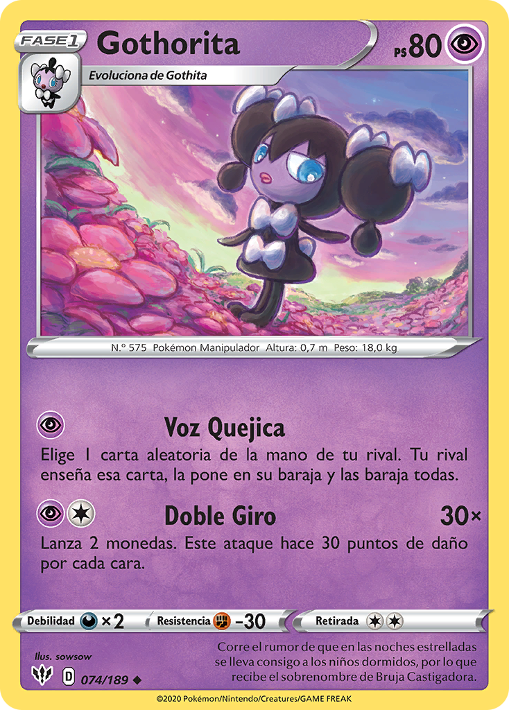 Gothorita (Oscuridad Incandescente TCG) - WikiDex, la enciclopedia Pokémon