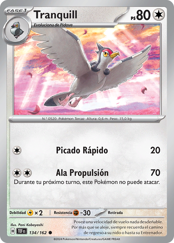 Tranquill (Fuerzas Temporales TCG) - WikiDex, la enciclopedia Pokémon