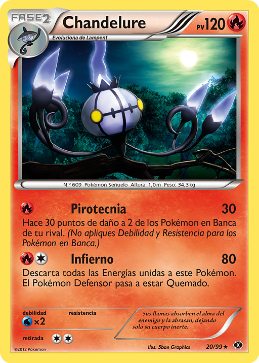 Chandelure (Próximos Destinos 20 TCG) - WikiDex, la enciclopedia Pokémon