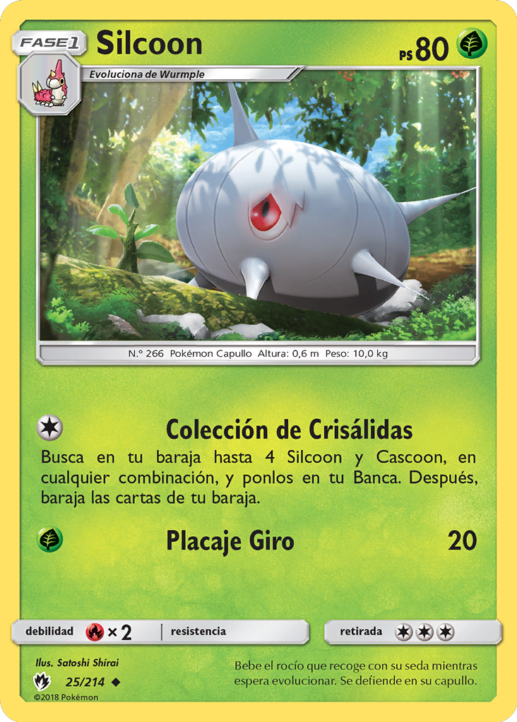 Silcoon (Truenos Perdidos TCG) - WikiDex, la enciclopedia Pokémon
